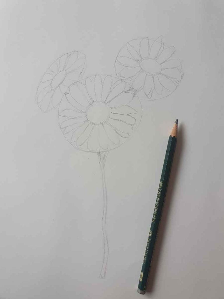 How to do a Daisy Flower Drawing: Step-By-Step - Artsydee - Drawing ...