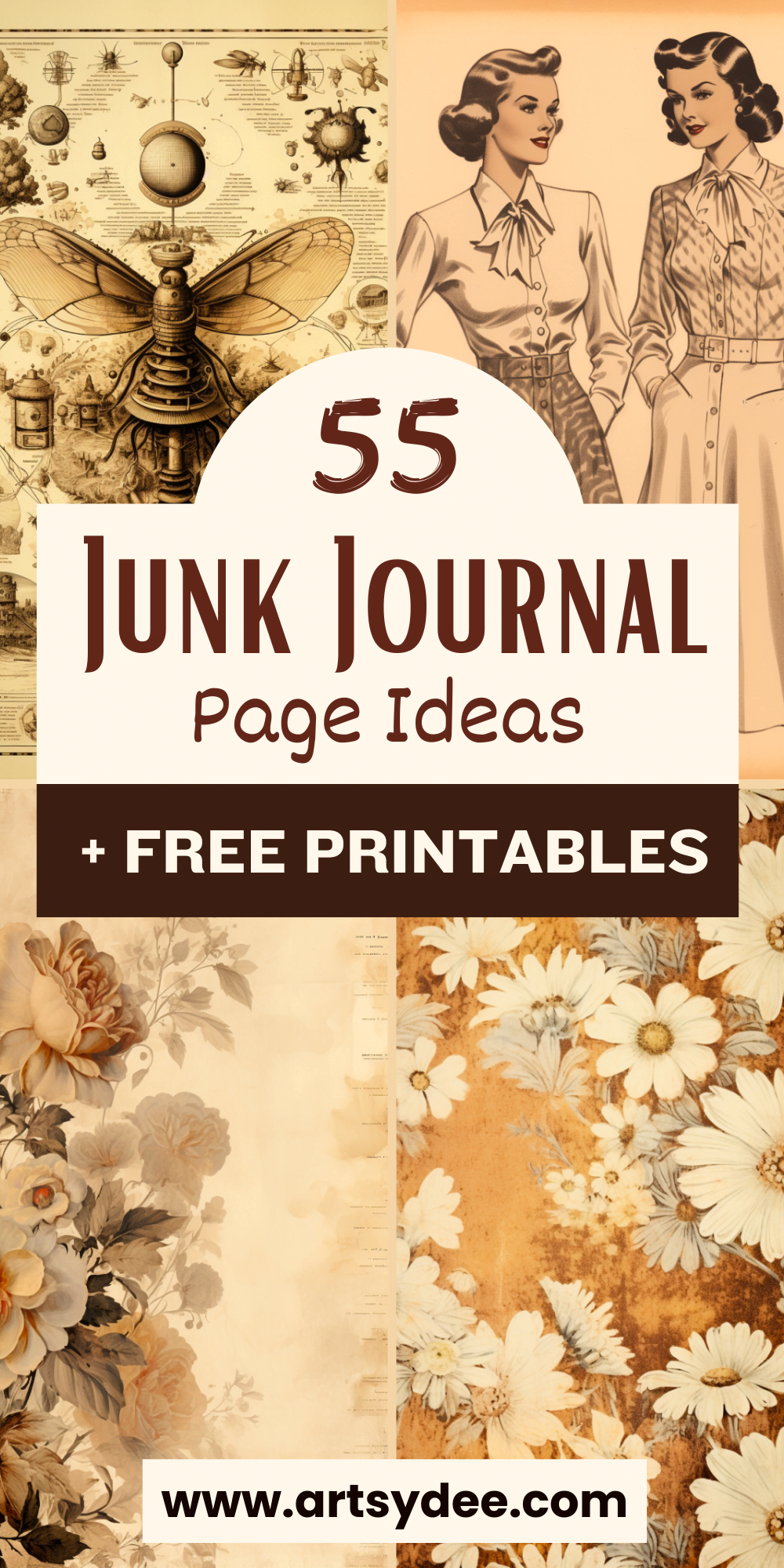 55+ Free Junk Journal Printables for Every Crafter! - Artsydee ...