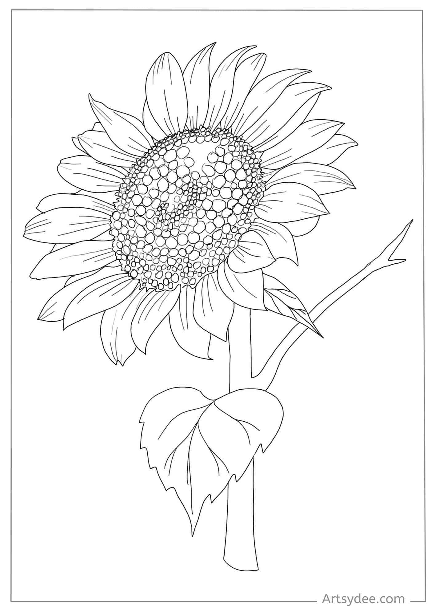 14 Free Sunflower Printables: Gorgeous Templates for your Next Artwork ...