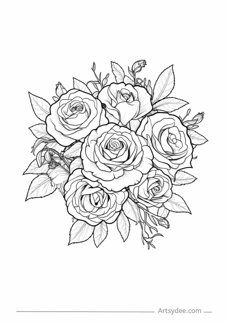 19 Free Rose Printables for Your Creative Arts & Craft Projects ...