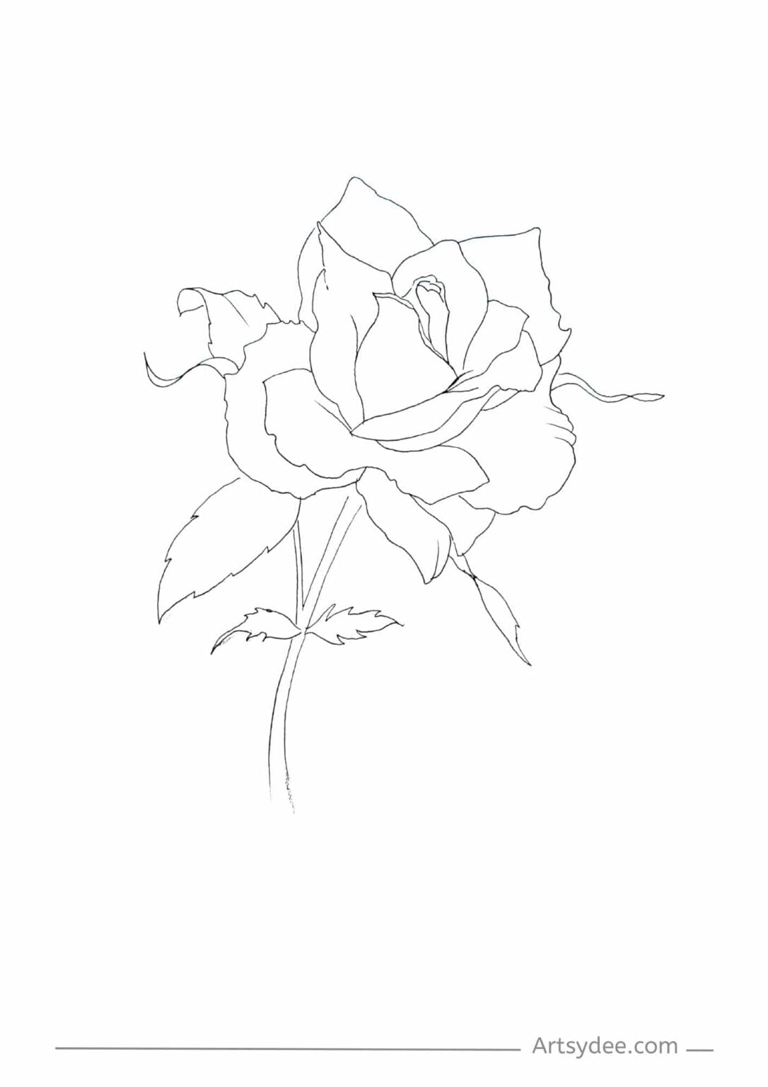 19 Free Rose Printables for Your Creative Arts & Craft Projects ...