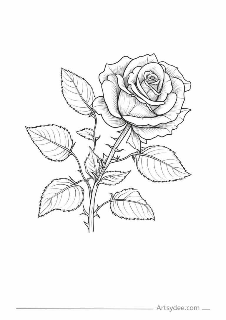 19 Free Rose Printables for Your Creative Arts & Craft Projects ...