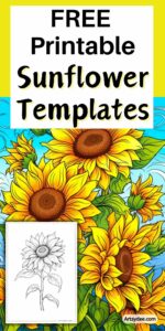 14 Free Sunflower Printables: Gorgeous Templates for your Next Artwork ...