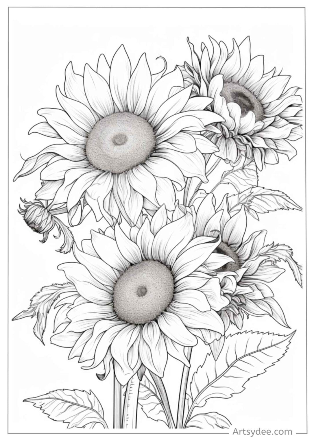 14 Free Sunflower Printables: Gorgeous Templates for your Next Artwork ...
