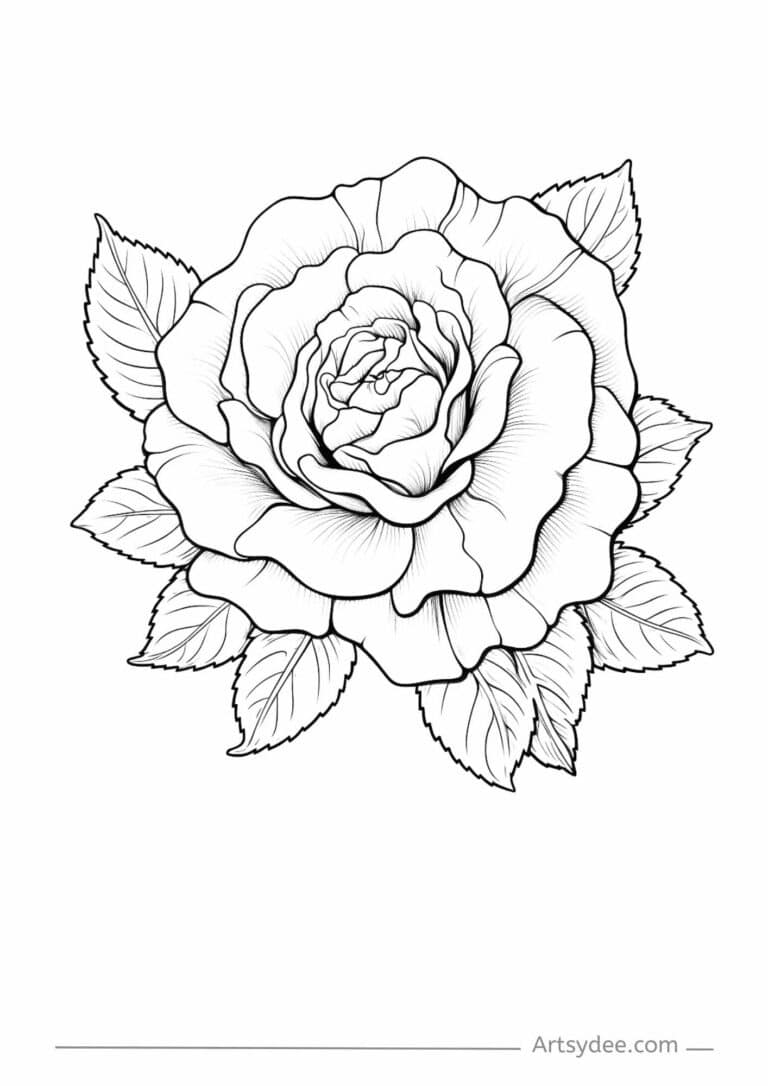 19 Free Rose Printables for Your Creative Arts & Craft Projects ...