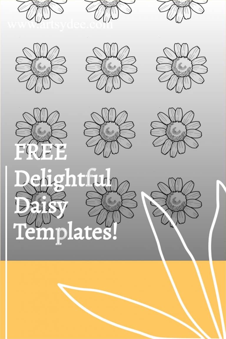 5 Free Daisy Templates: Beautiful Printables for your Creative Project ...