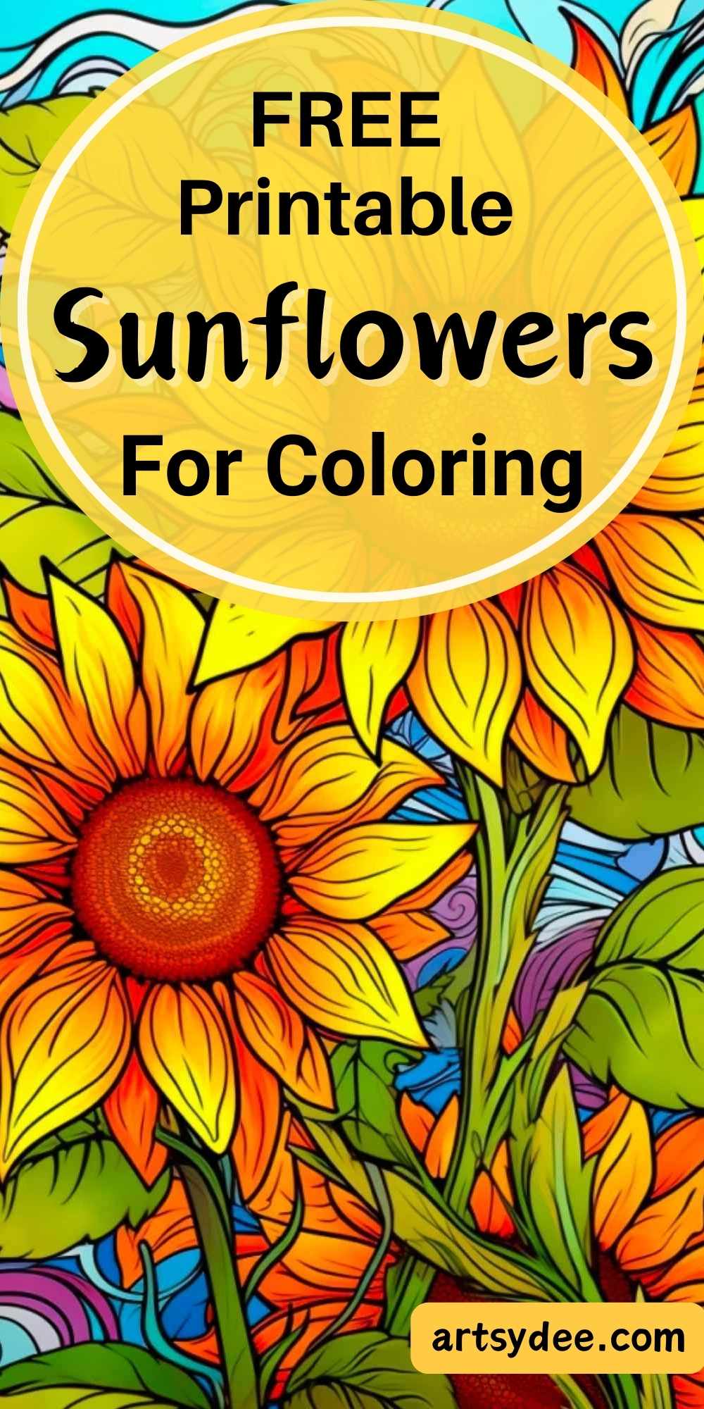 20+ Free Sunflower Printables: Patterns, Templates & Stencils for ...