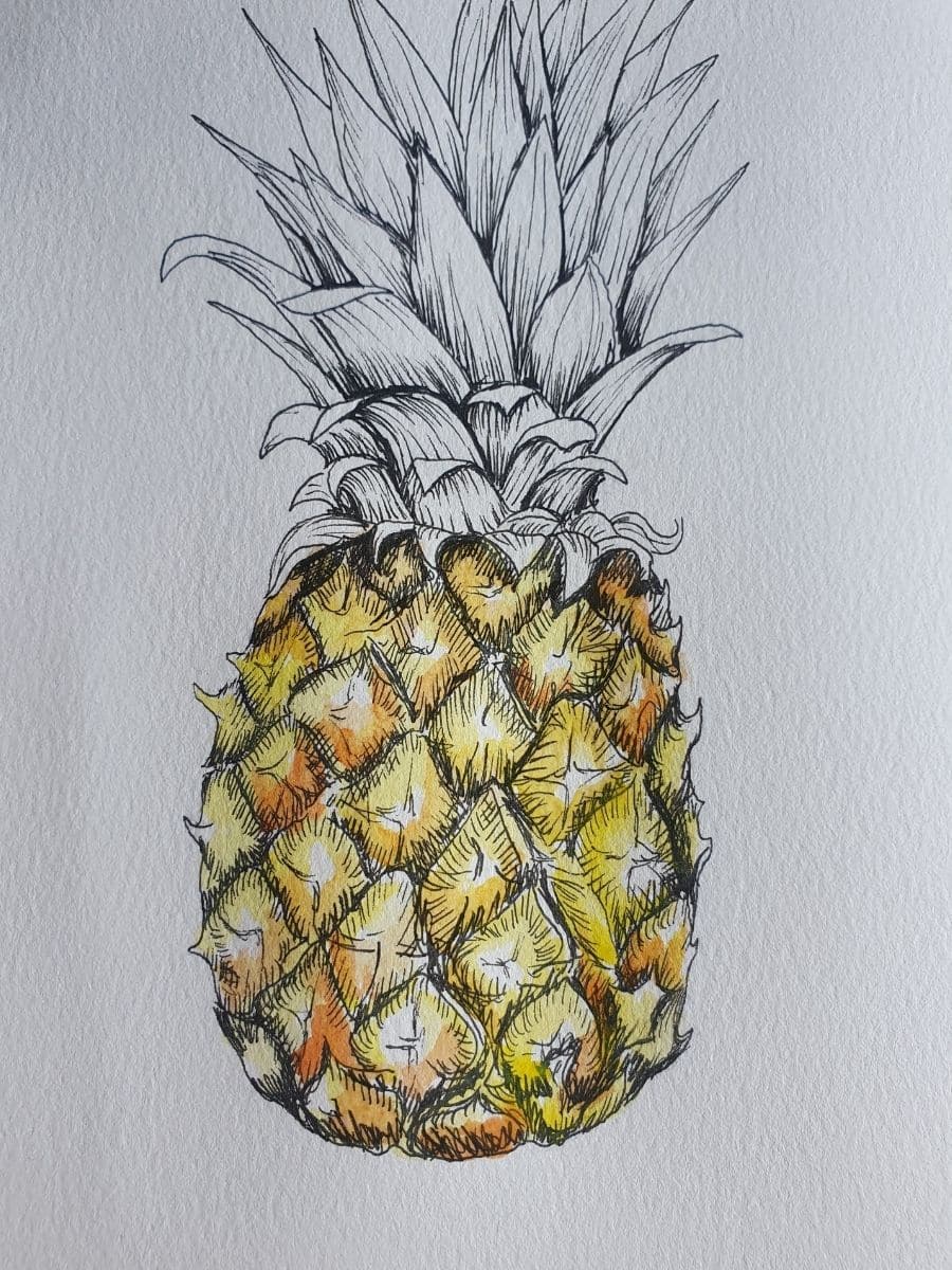 How to Draw a Pineapple in 16 Simple Steps - Artsydee - Drawing ...