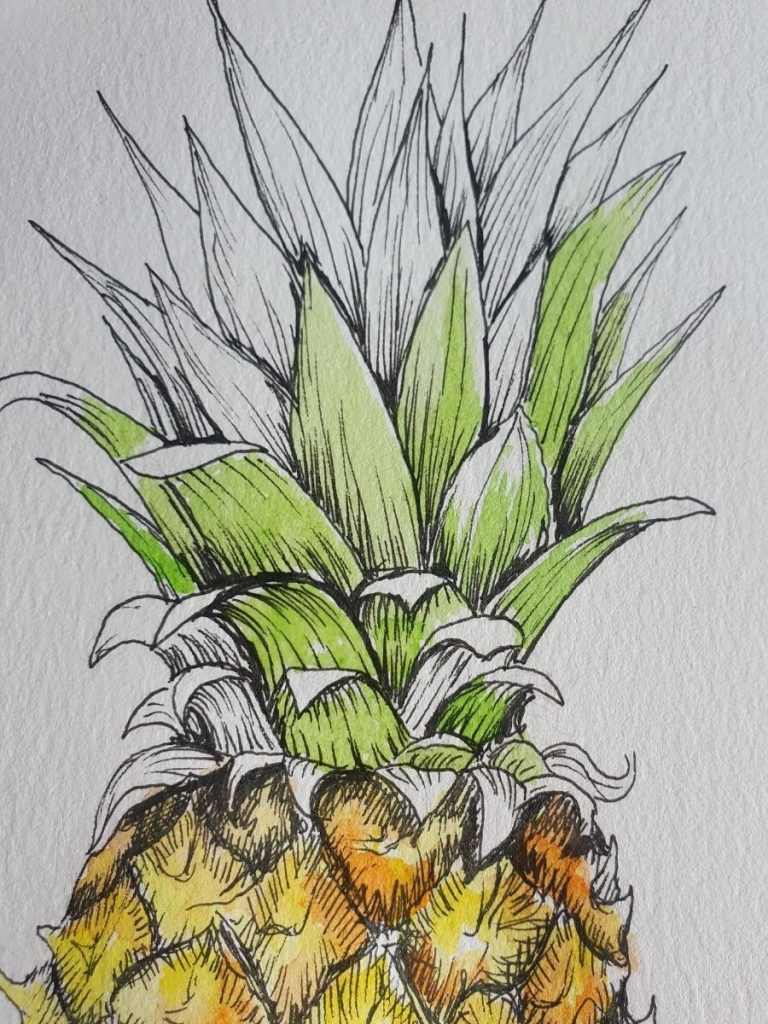 How to Draw a Pineapple in 16 Simple Steps - Artsydee - Drawing ...