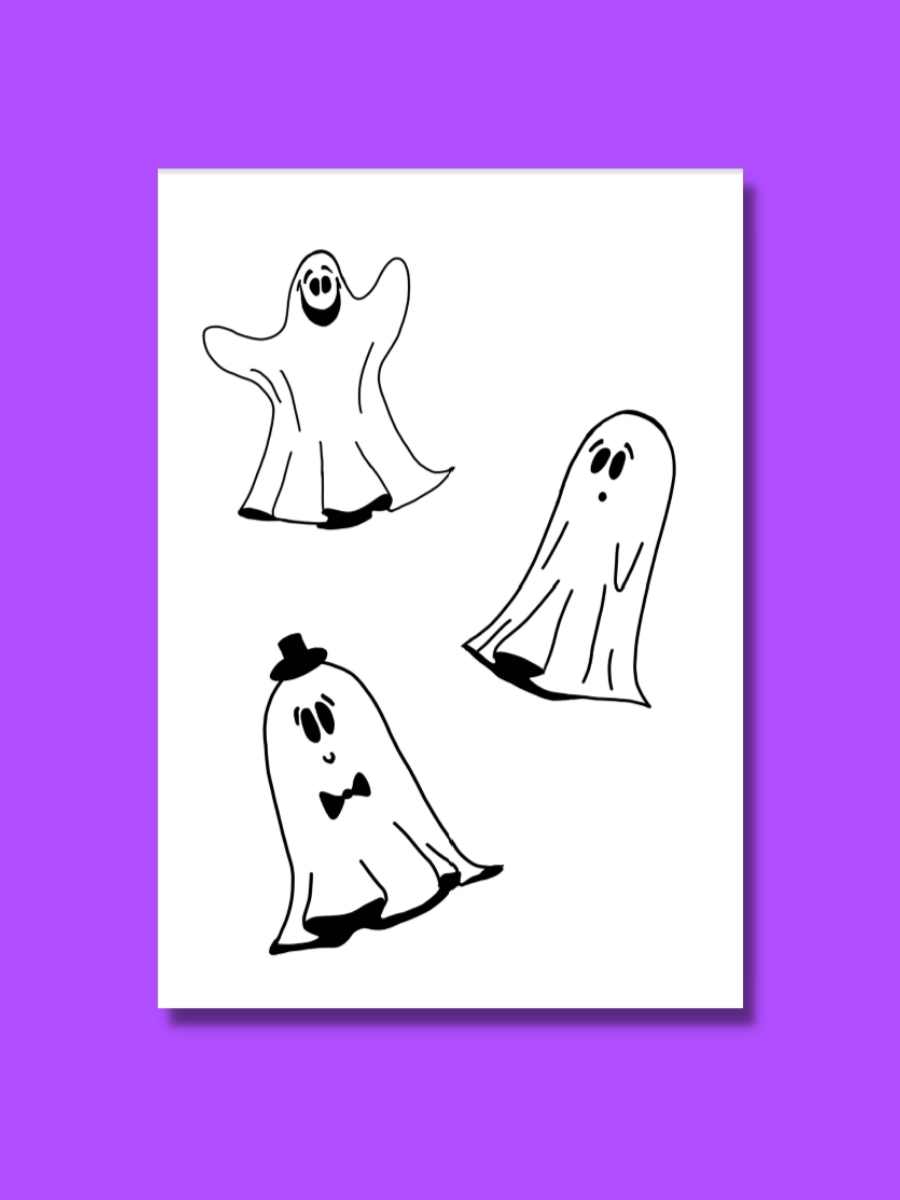 Looking for a Ghost Cut Out Template? 5 Free Spooky Printables ...