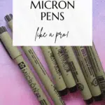 How to use Micron Pens | 12 Awesome Tips & Tricks to Help you Create ...