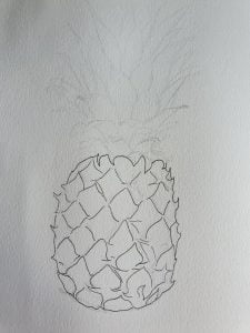 How to Draw a Pineapple in 16 Simple Steps - Artsydee | Drawing ...