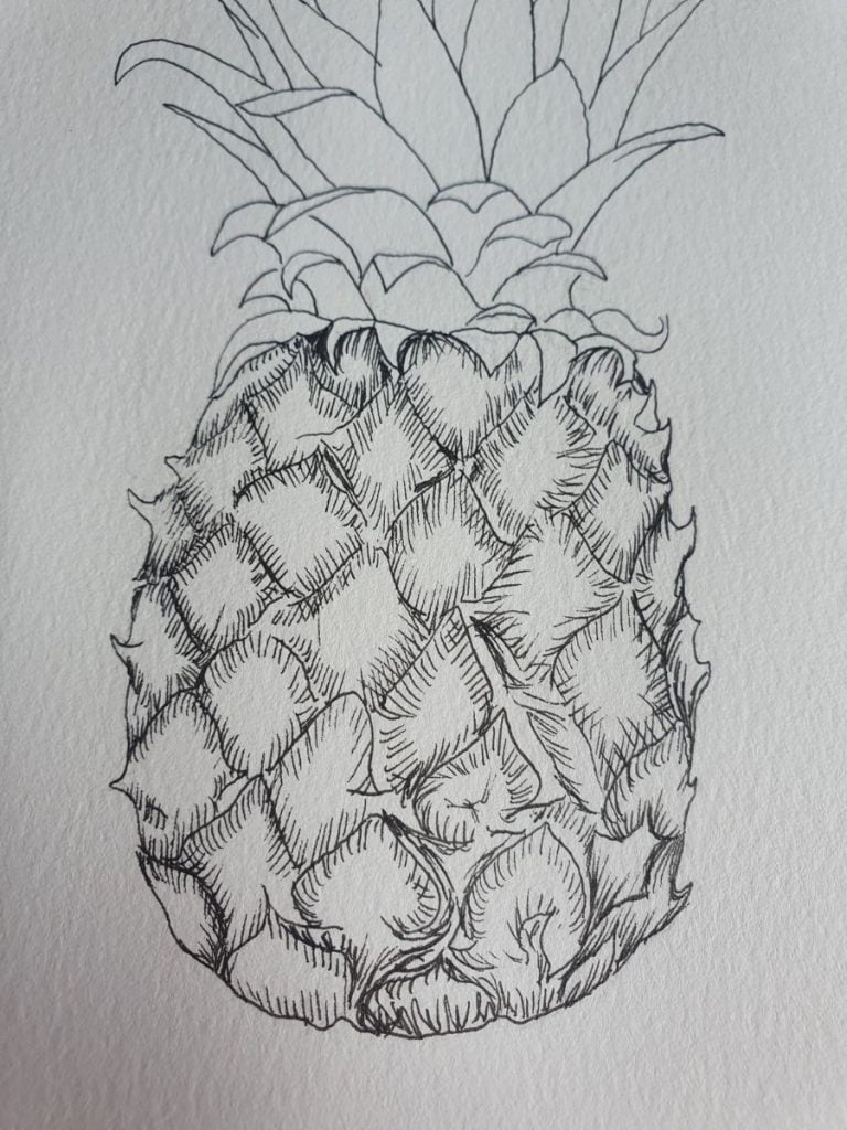 How to Draw a Pineapple in 16 Simple Steps - Artsydee - Drawing ...