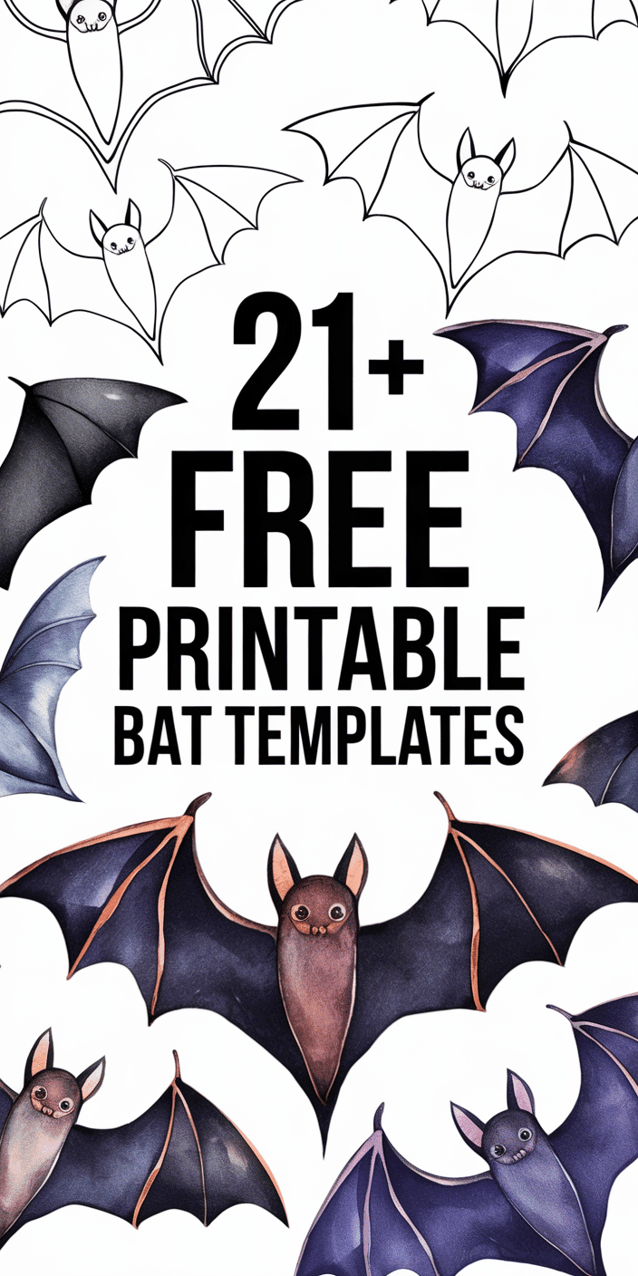 Need a Spooky Bat Template? Check Out These 21+ FREE Printable Bat ...
