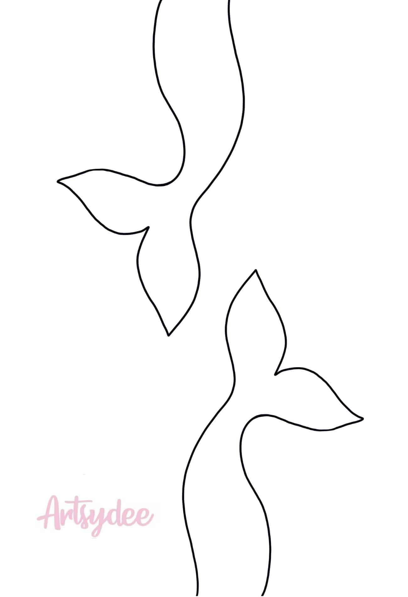 Looking for a Mermaid Tail Template? 5 FREE Magical Mermaid-Tail ...