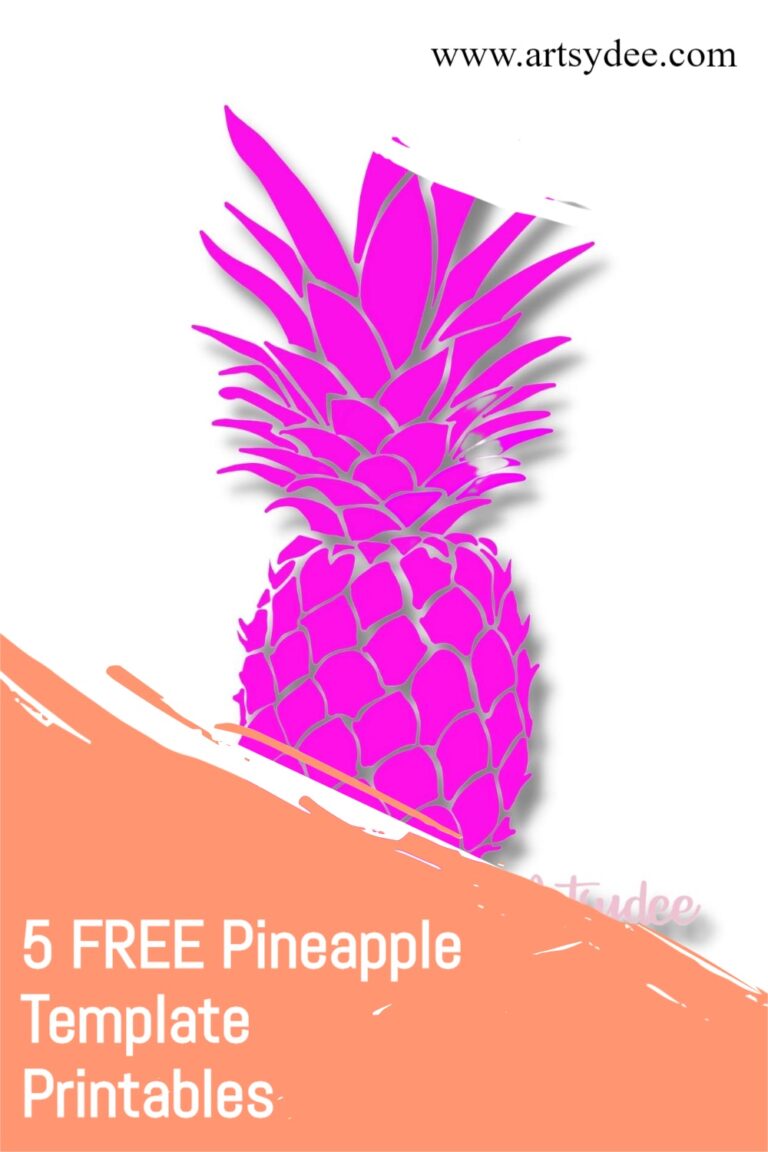 Looking for a Pineapple Stencil Template? 5 FREE Fruity Pineapple ...