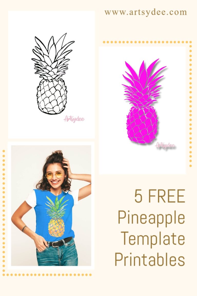 Looking for a Pineapple Stencil Template? 5 FREE Fruity Pineapple ...