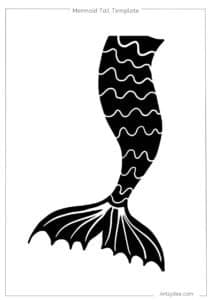 20+ FREE Printable Mermaid Tail Templates! - Artsydee - Drawing ...