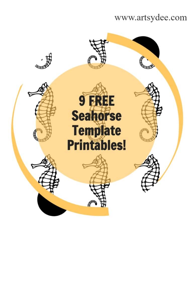Looking For a Magical Seahorse Template? 9 FREE Seahorse Printables for ...