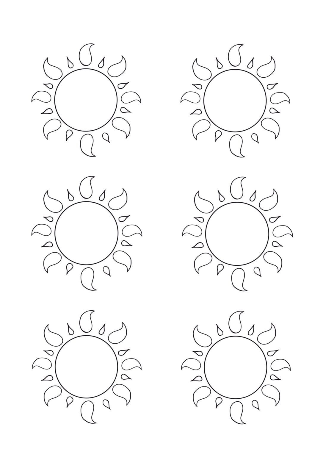 Looking for a Sun Template? 8 FREE Printable Suns to Warm Your Creative ...