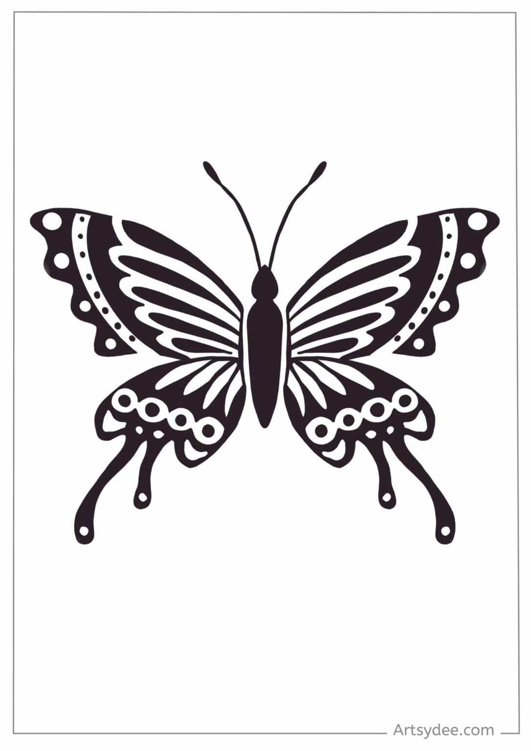 38 FREE Butterfly Stencil Templates: Flutter Into Creativity ...