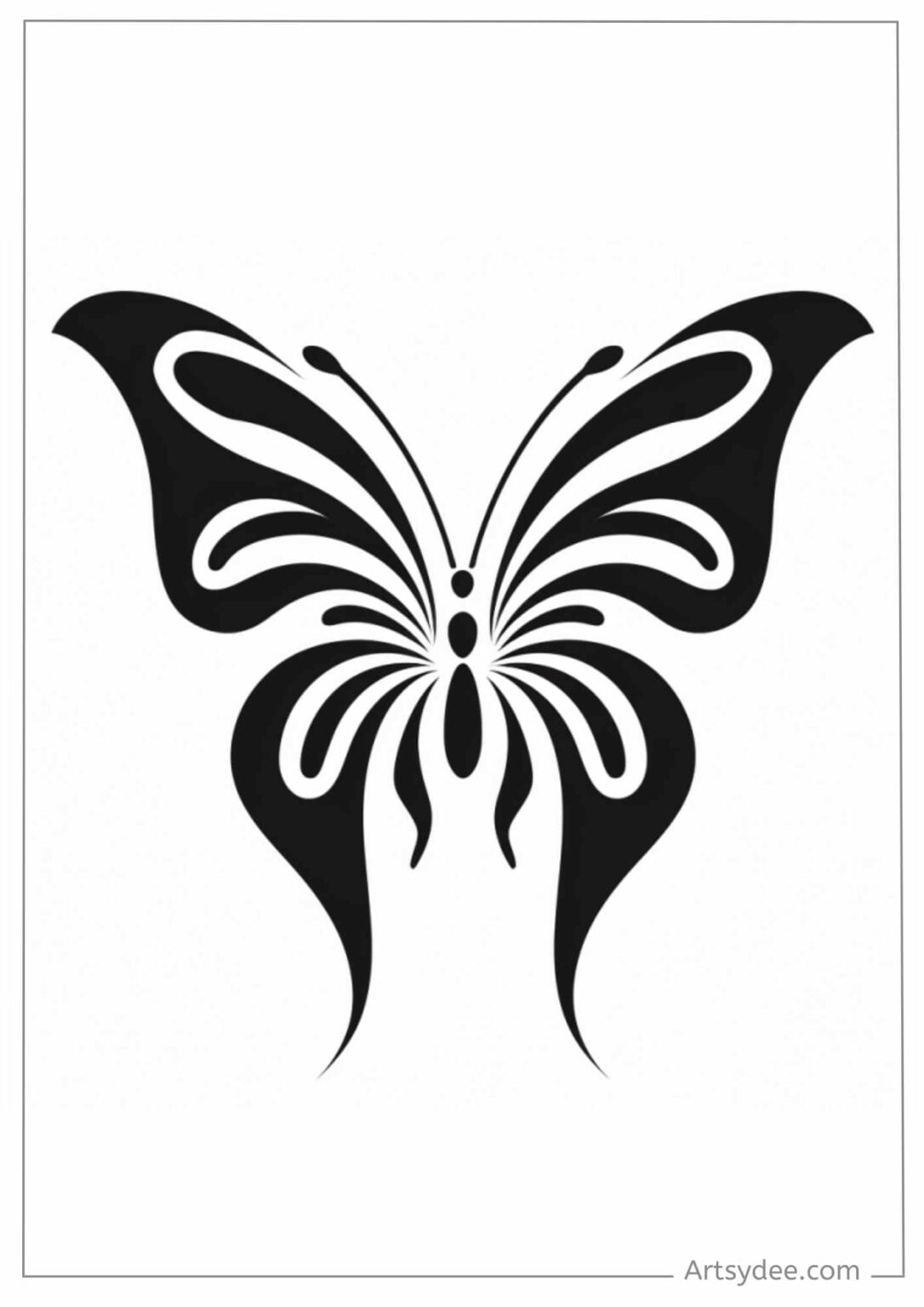 38 FREE Butterfly Stencil Templates: Flutter Into Creativity ...