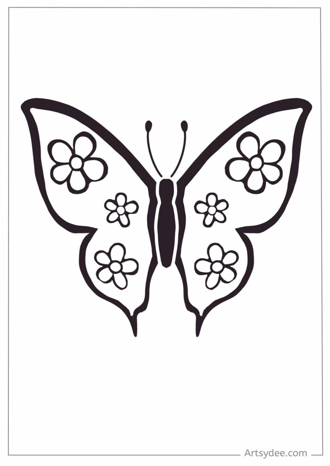 38 FREE Butterfly Stencil Templates: Flutter Into Creativity ...
