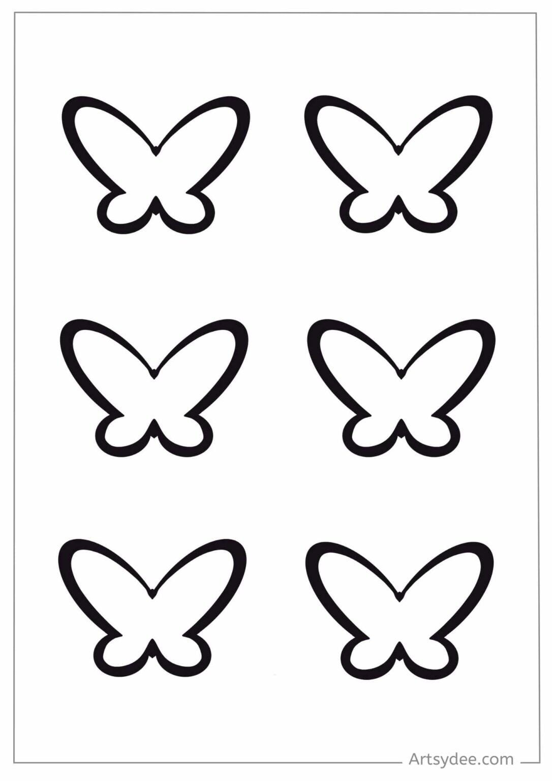 38 FREE Butterfly Stencil Templates: Flutter Into Creativity ...