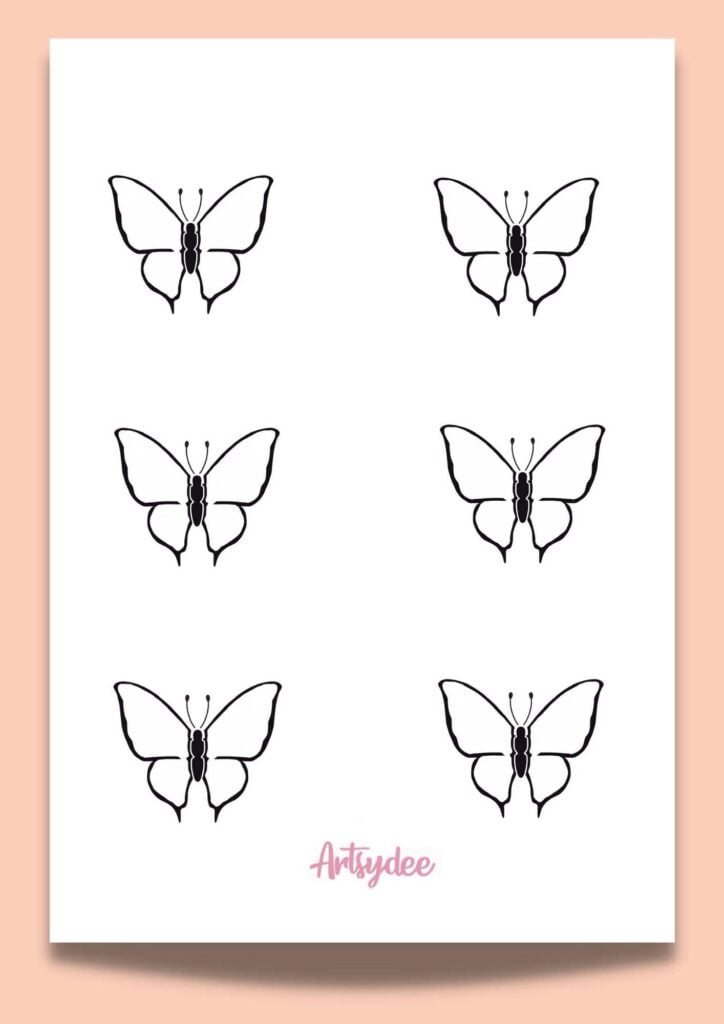 21 Butterfly Stencil Templates | FREE Printables for Your Creative ...