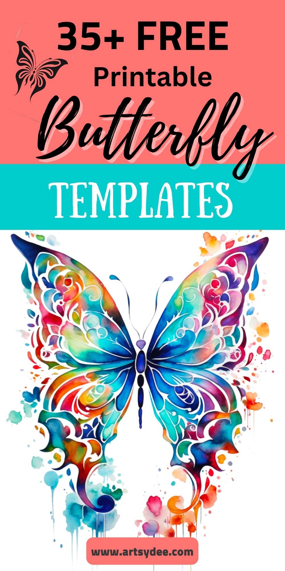 38 FREE Butterfly Stencil Templates: Flutter Into Creativity ...