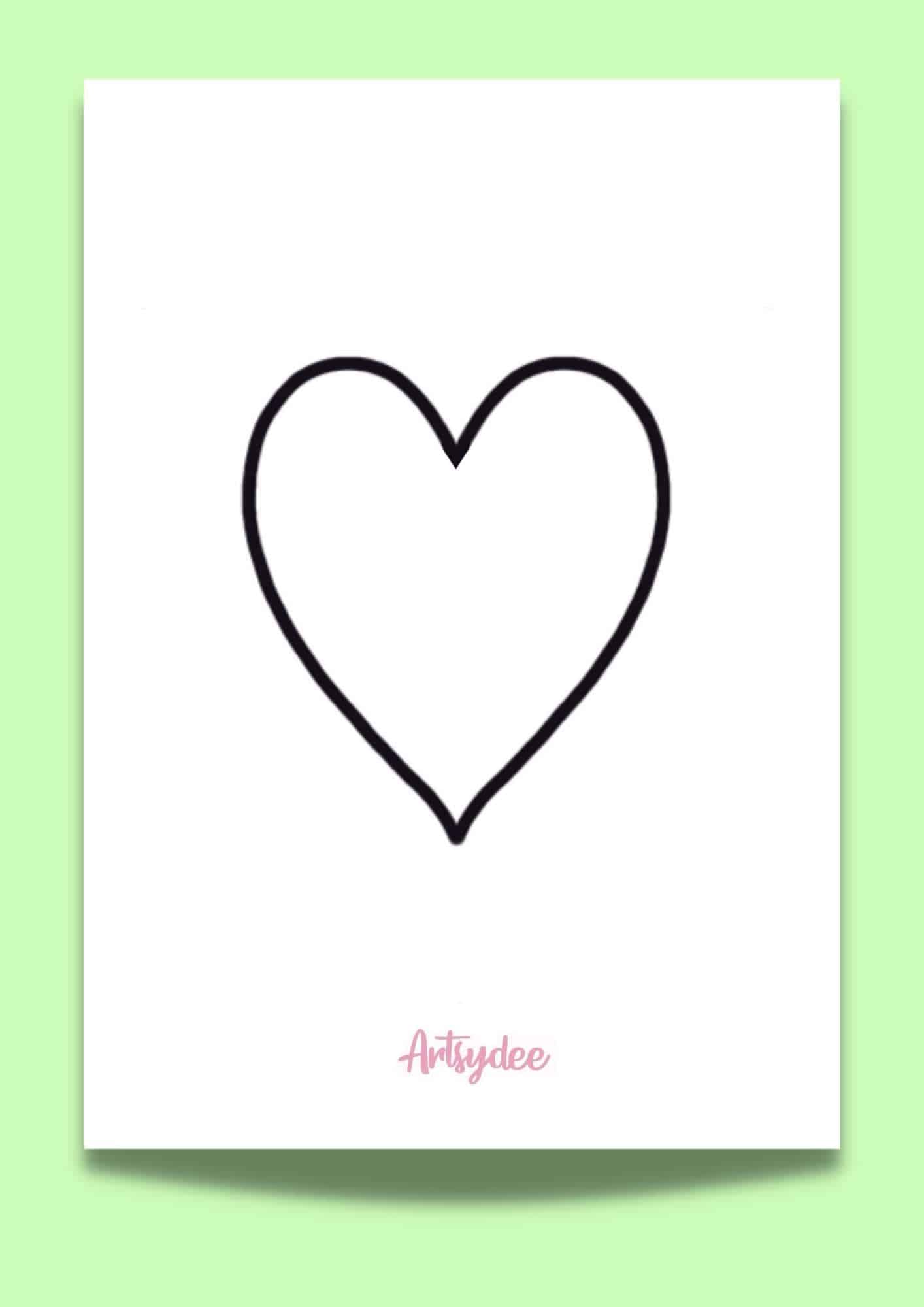20 Heart Templates | FREE Printables for Your Creative Projects ...