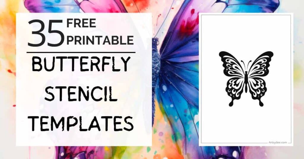 38 FREE Butterfly Stencil Templates: Flutter Into Creativity ...