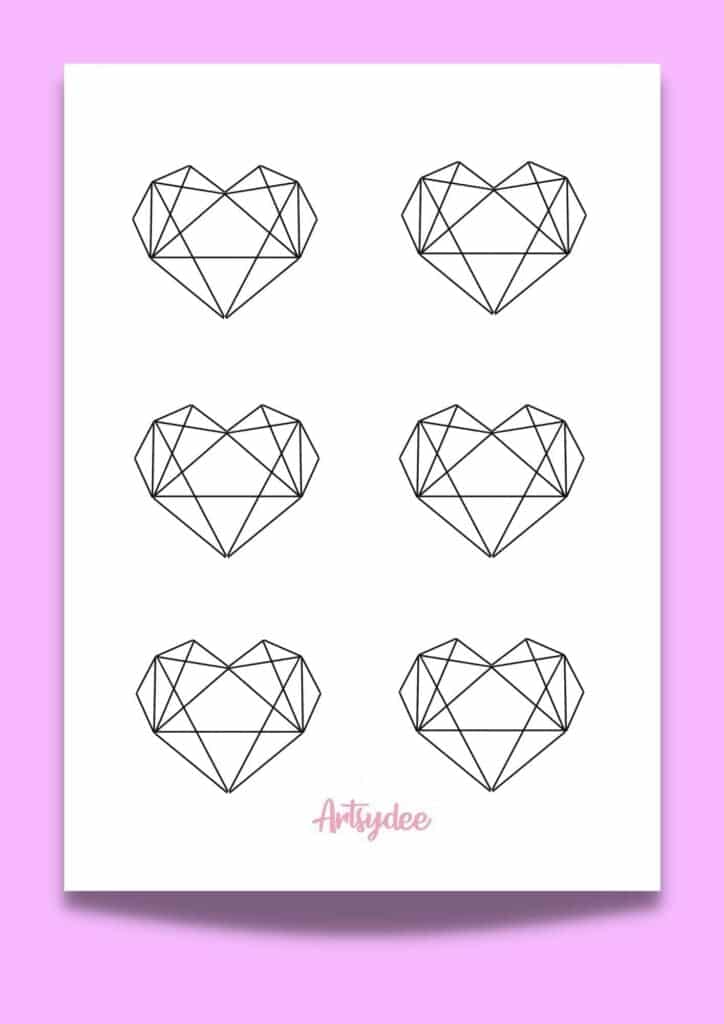 20 Heart Templates | FREE Printables for Your Creative Projects ...