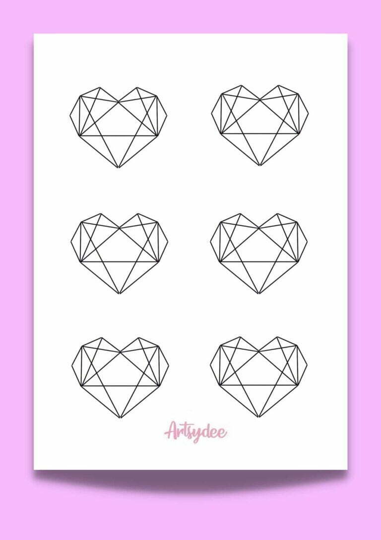 20 Heart Templates | FREE Printables for Your Creative Projects ...