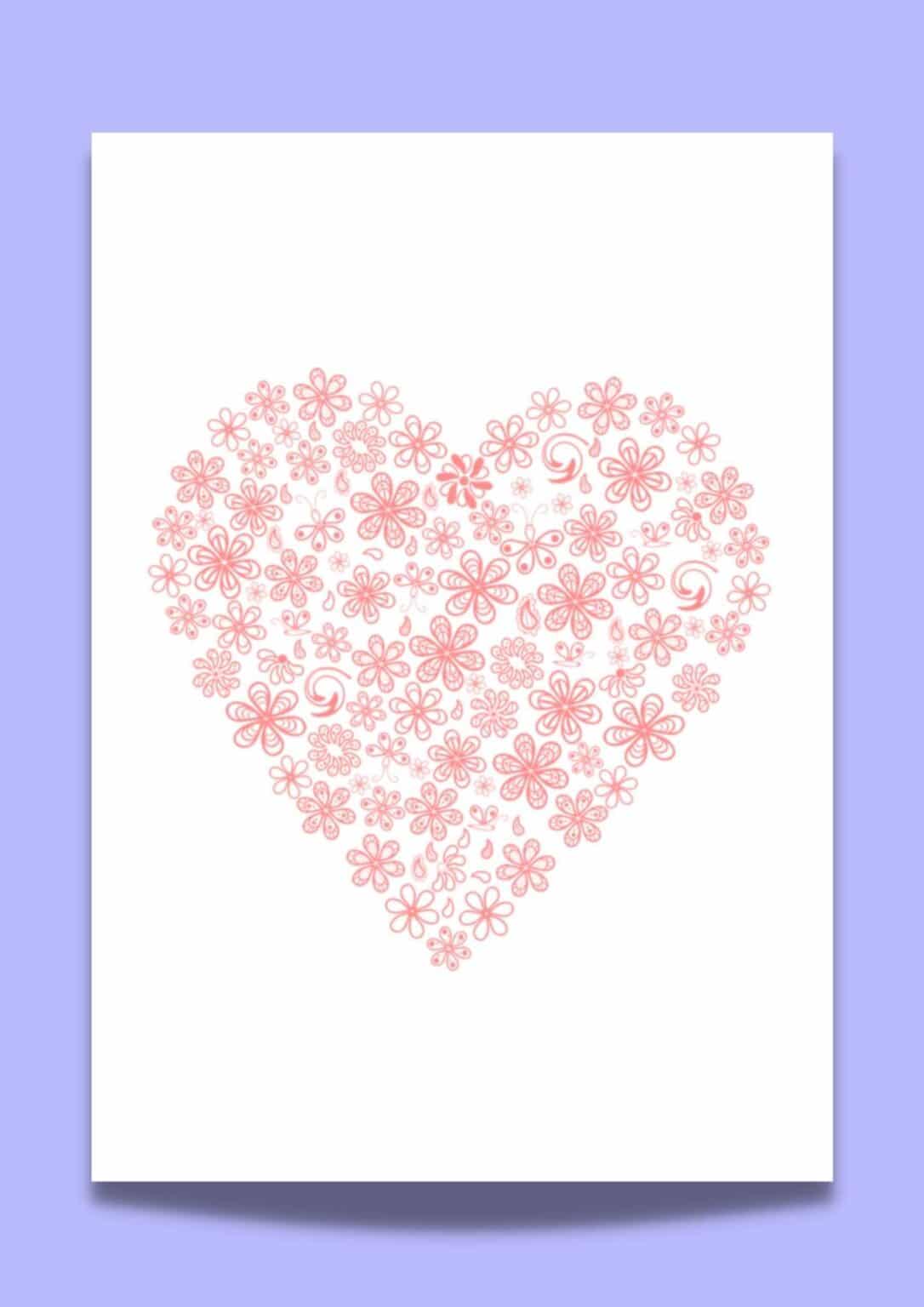 20 Heart Templates | FREE Printables for Your Creative Projects ...