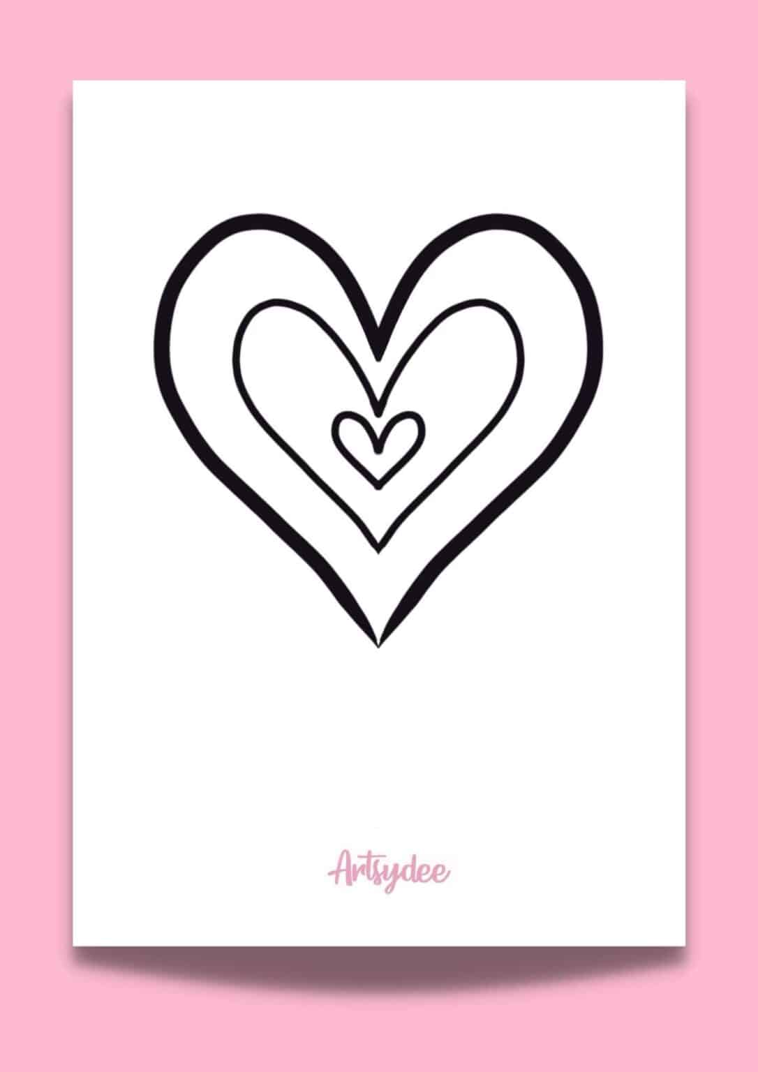 20 Heart Templates | FREE Printables for Your Creative Projects ...