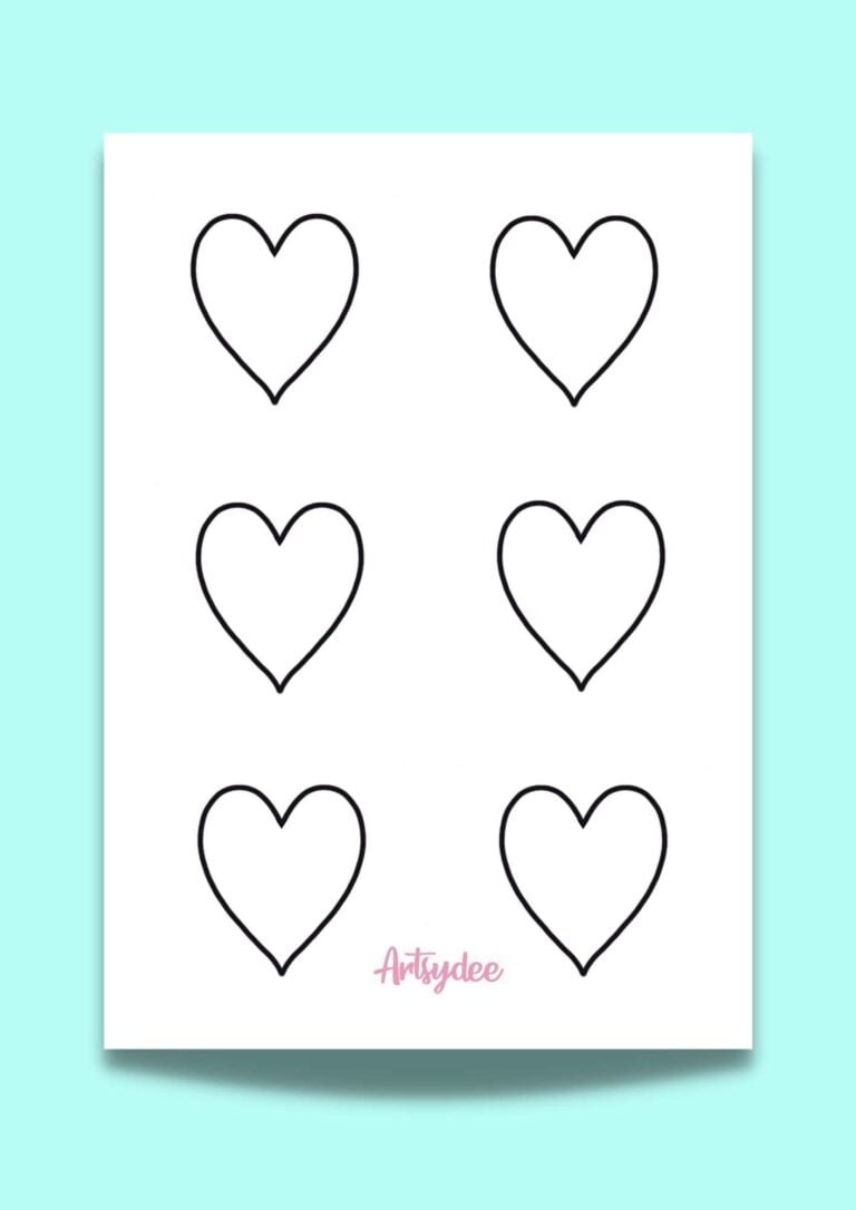 20 Heart Templates | FREE Printables for Your Creative Projects ...