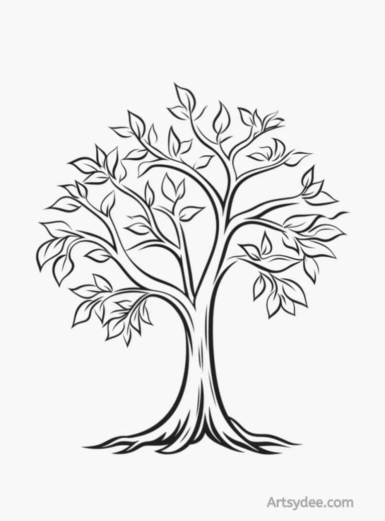 20+ Outline Drawing Ideas & How To Create Your Own - Artsydee - Drawing ...