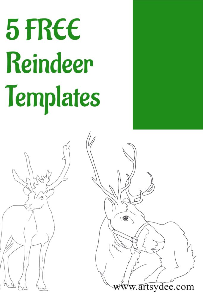 Looking for a Reindeer Template? 5 FREE Reindeer Printables! - Artsydee ...