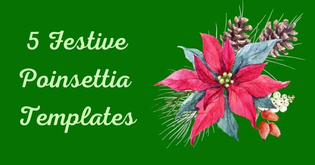 Looking for a Poinsettia template? 5 FREE Poinsettia templates ...
