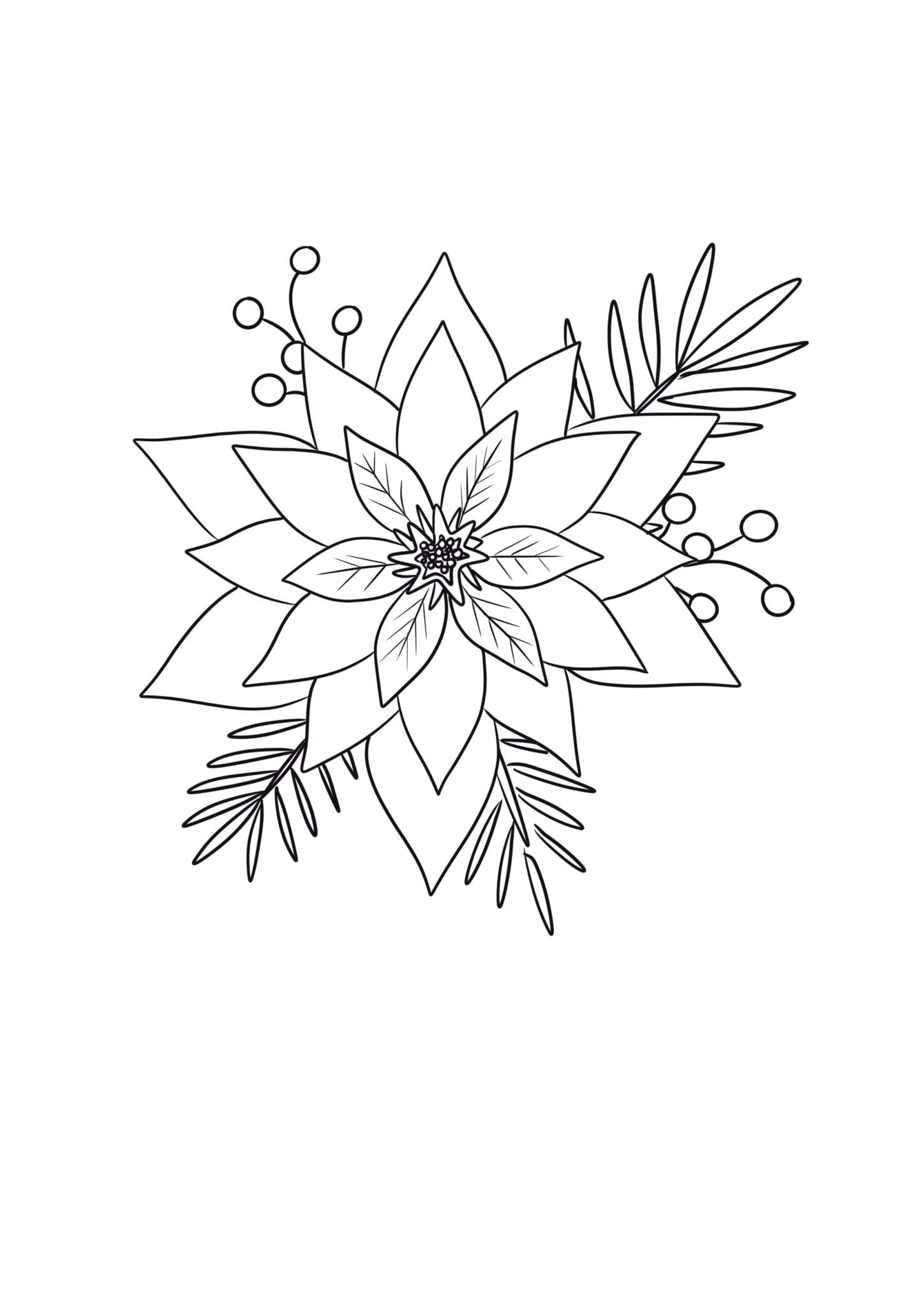 Looking for a Poinsettia template? 5 FREE Poinsettia templates ...