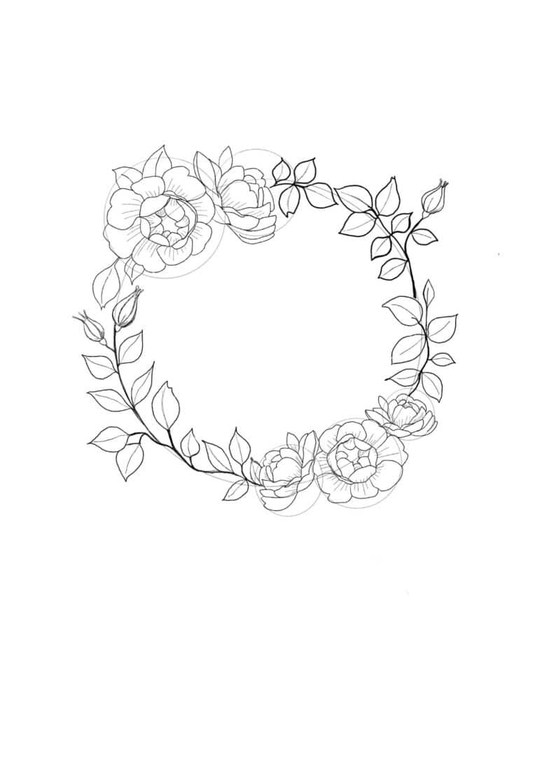 How to Draw a Wreath in 7 Easy Steps! – Artsydee – Drawing, Painting ...