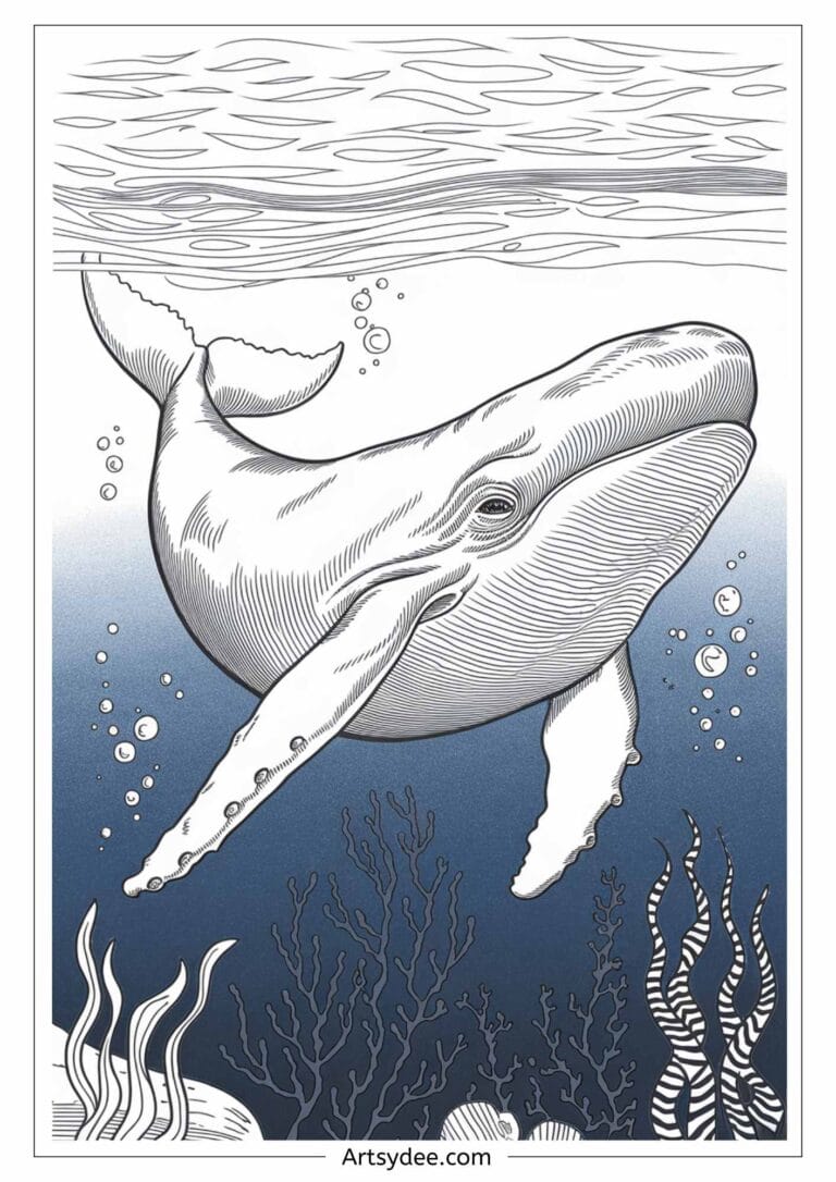 20+ Free Printable Whale Templates for Watercolor & Crafts! - Artsydee ...
