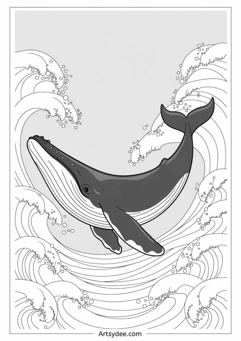 20+ Free Printable Whale Templates for Watercolor & Crafts! - Artsydee ...