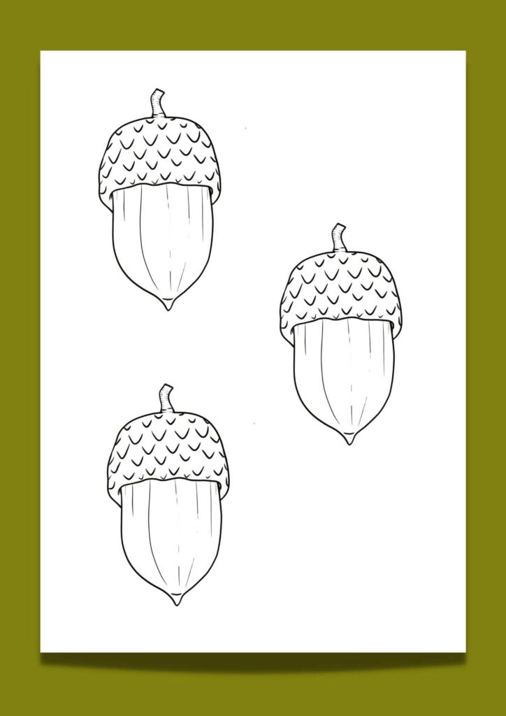 Looking for an Acorn Template? 8 FREE Acorn Printables! - Artsydee ...