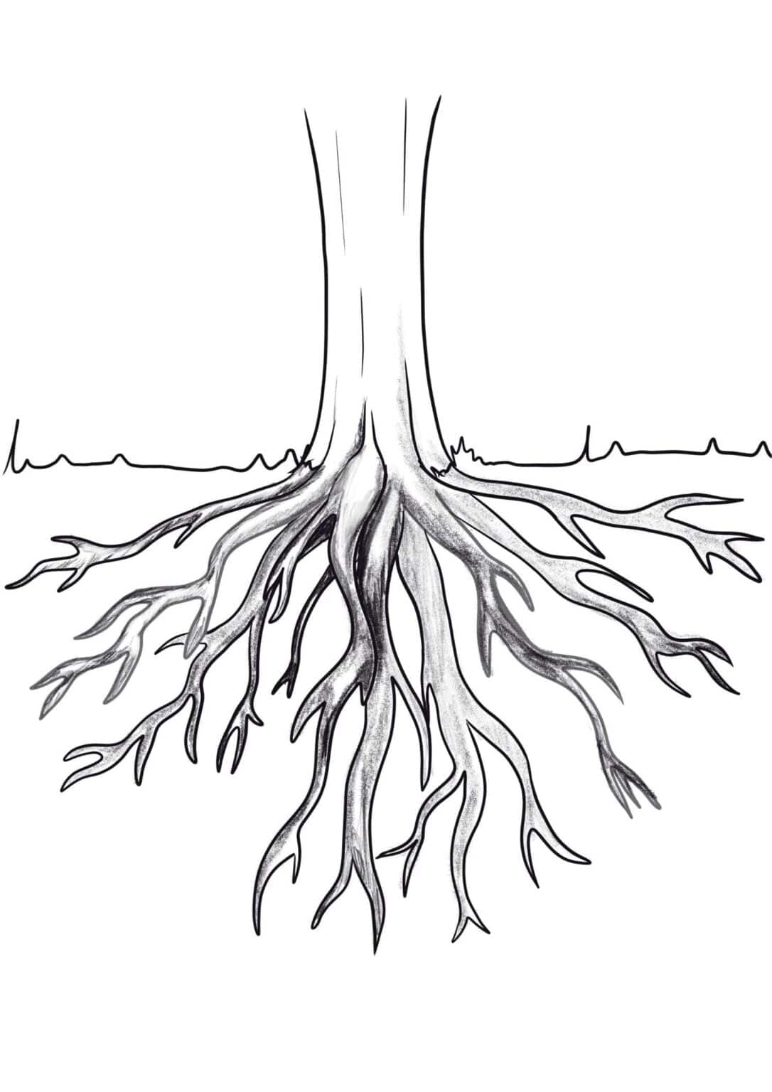 Draw Tree Roots in 10 Easy Steps! - Artsydee - Drawing, Painting, Craft ...