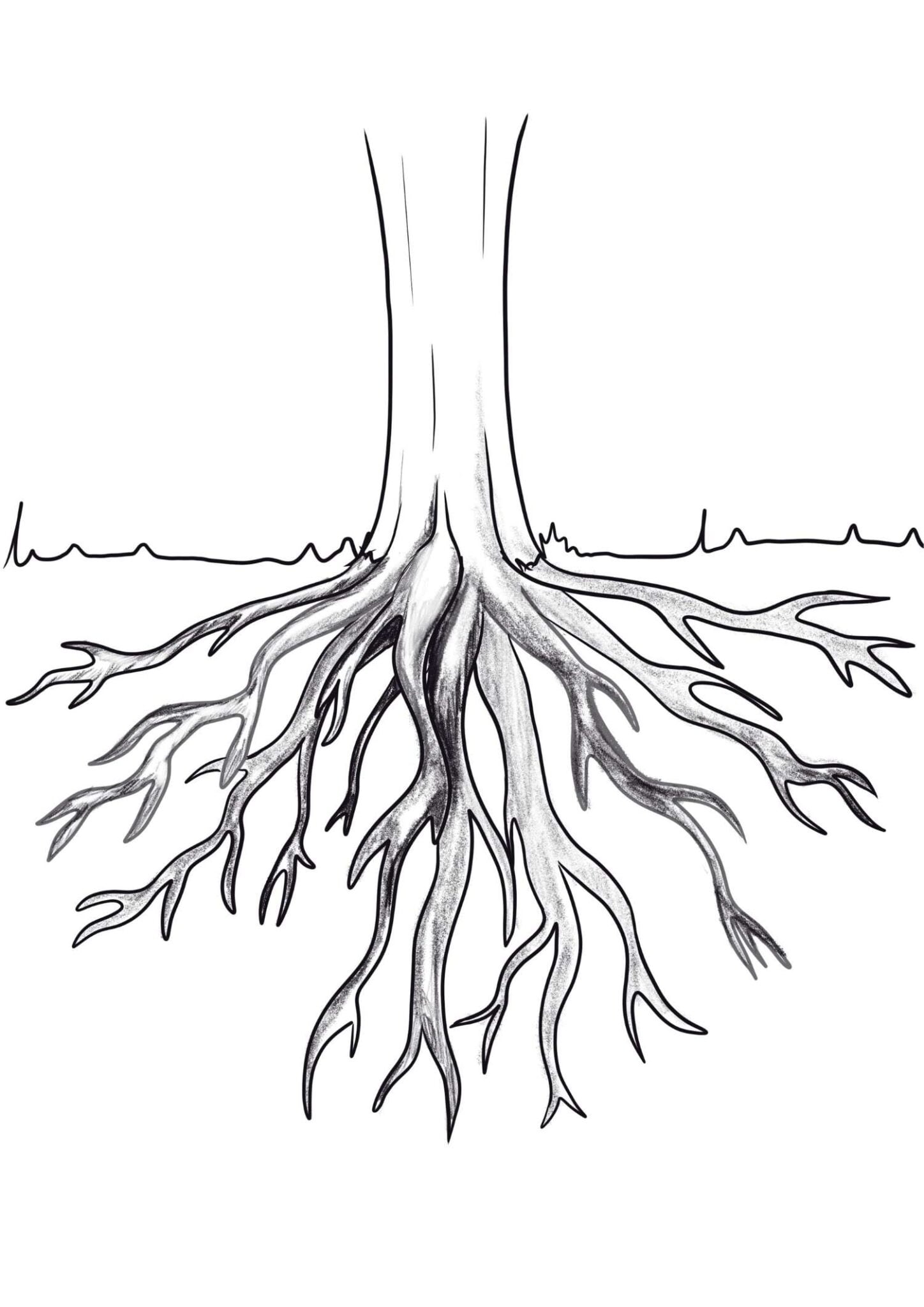 Draw Tree Roots in 10 Easy Steps! - Artsydee - Drawing, Painting, Craft ...