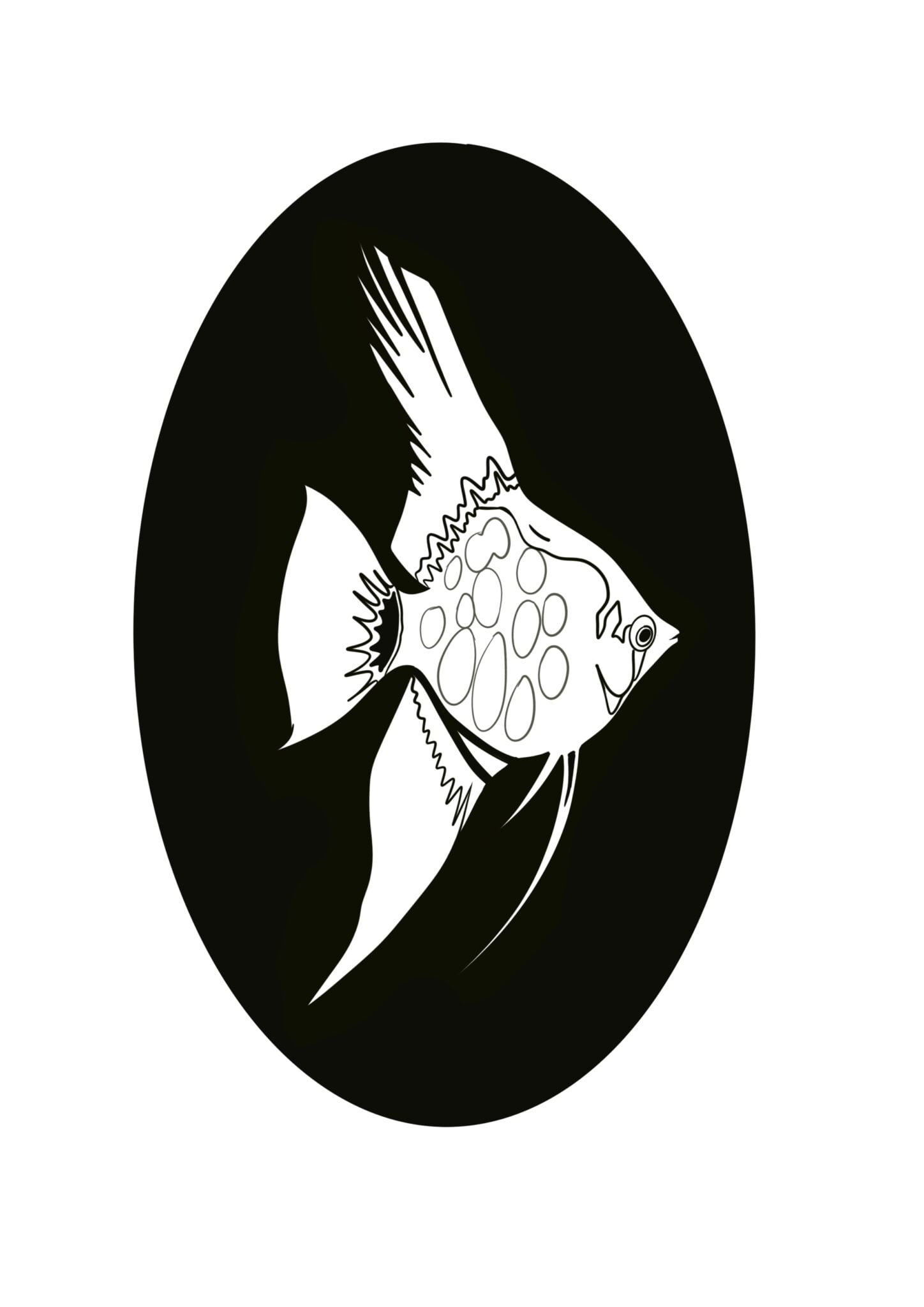 8 FREE Angelfish Template Printables - Artsydee | Drawing, Painting ...