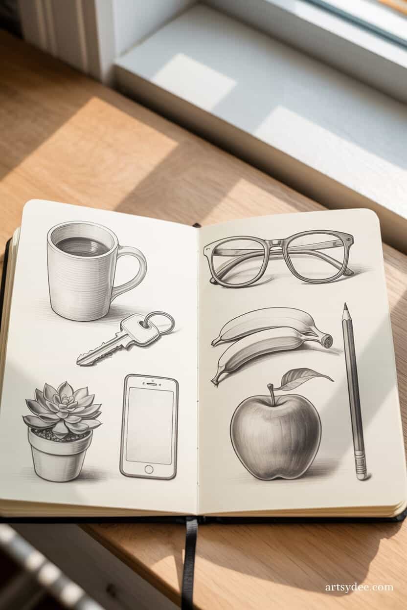 How to Start a Daily Sketchbook + 100 Things to Draw When You're Stuck ...