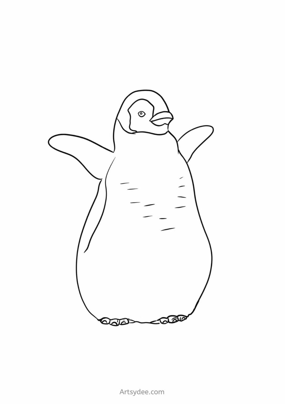 18 Free Printable Penguin Templates for Watercolor & Coloring Fun ...